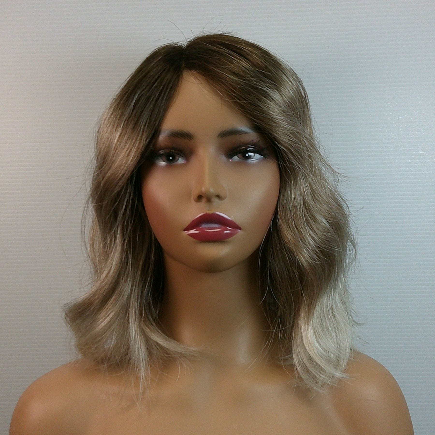 Alaina - Brown Medium Length Synthetic Wig | Carolyn Anderson Salon