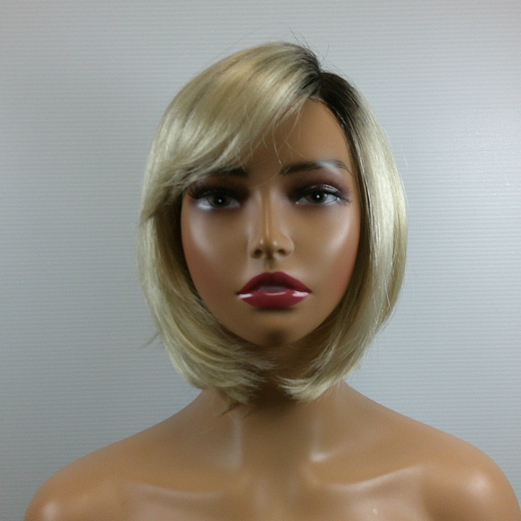 Ayla - Blonde Short Length Synthetic Wig | Carolyn Anderson Salon