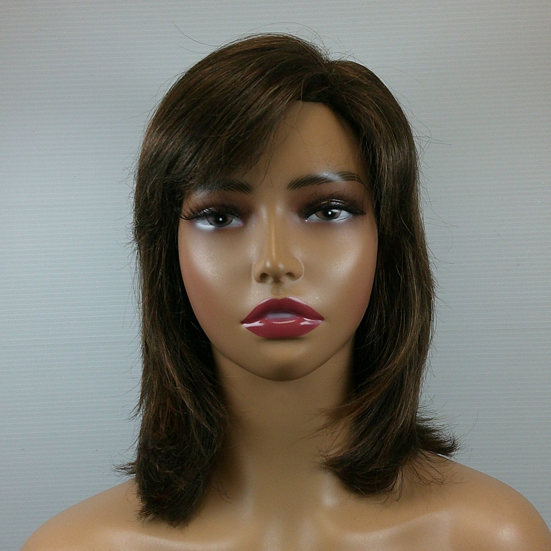 Dana - Brown Medium Length Synthetic Wig | Carolyn Anderson Salon